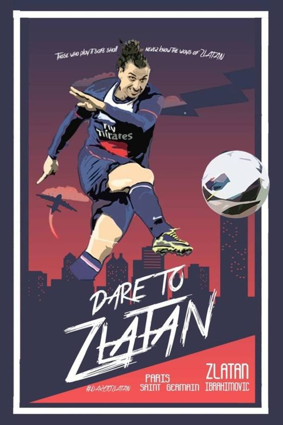 Poster Zlatan Ibrahimovic sl-15293 (LARGE Poster, 36x24 Inches, Banner ...