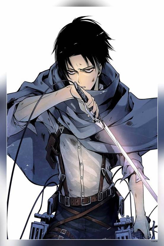 Levi Anime Aot Attack On Titan Levi Ackerman Manga Matte Finish Poster ...