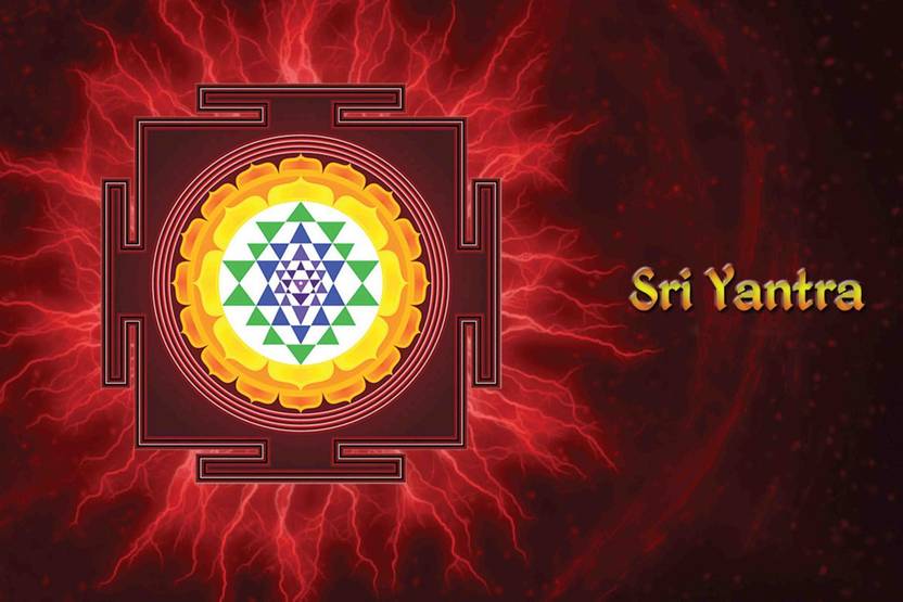 Wall Sticker Poster Of "Vastu Sri Yantra"|Sticker Poster For Home ...
