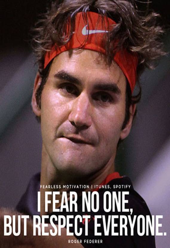 Poster Roger Federer'S Motivational Quotes sl-10044 (Large Poster ...
