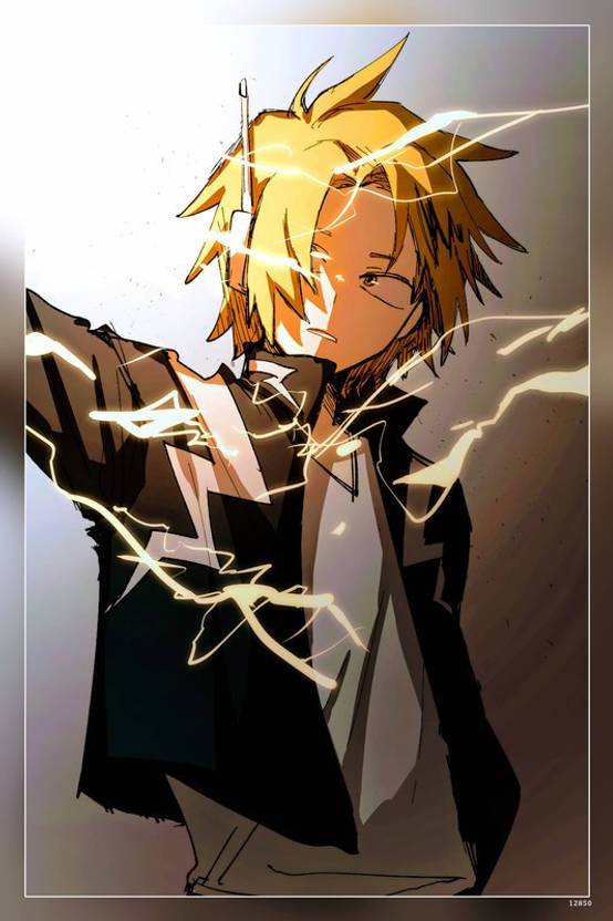 Hd Anime Boys Vertical Kaminari Denki Boku No Hero Academia Nail Matte ...