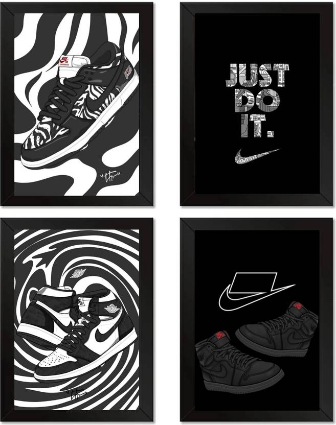 Nike poster for Home Office Wall Decor - Sneakers Wall Decoration - Set ...