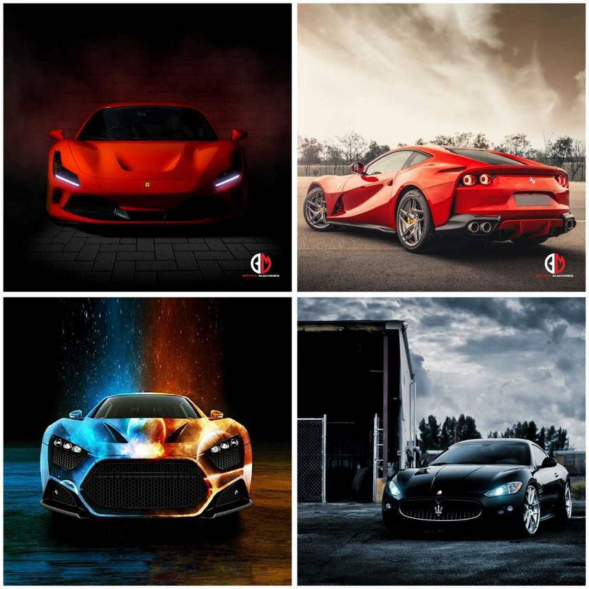 SPORT CAR and CAR Wall Poster/Cars Wall Posters (12x18 Inch)Multicolour ...