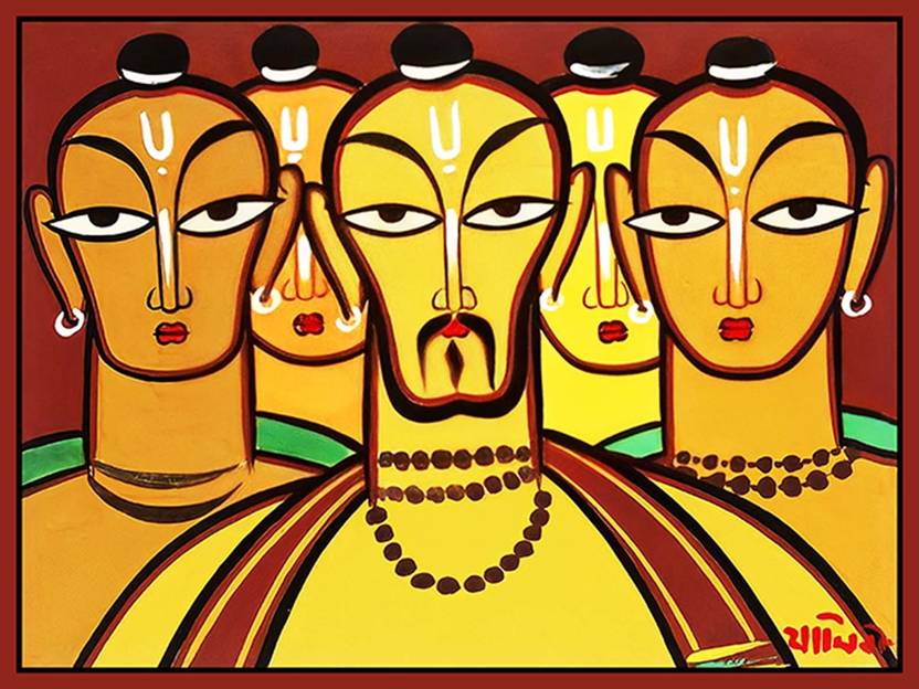 Self Adhesive UV Coated High Resolution Vinyl Print- Vaishnava Monks ...