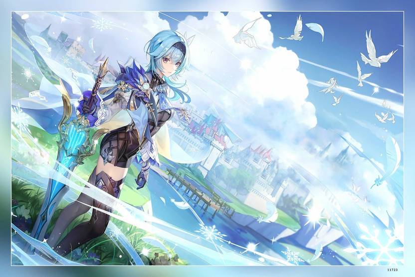 Eula Genshin Impact Genshin Impact Sword Fantasy Art Video Game Art Hd ...