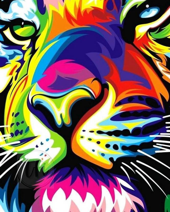 Tiger Poster | Tiger Posters for Room | Unframed | With Self Adhesive ...