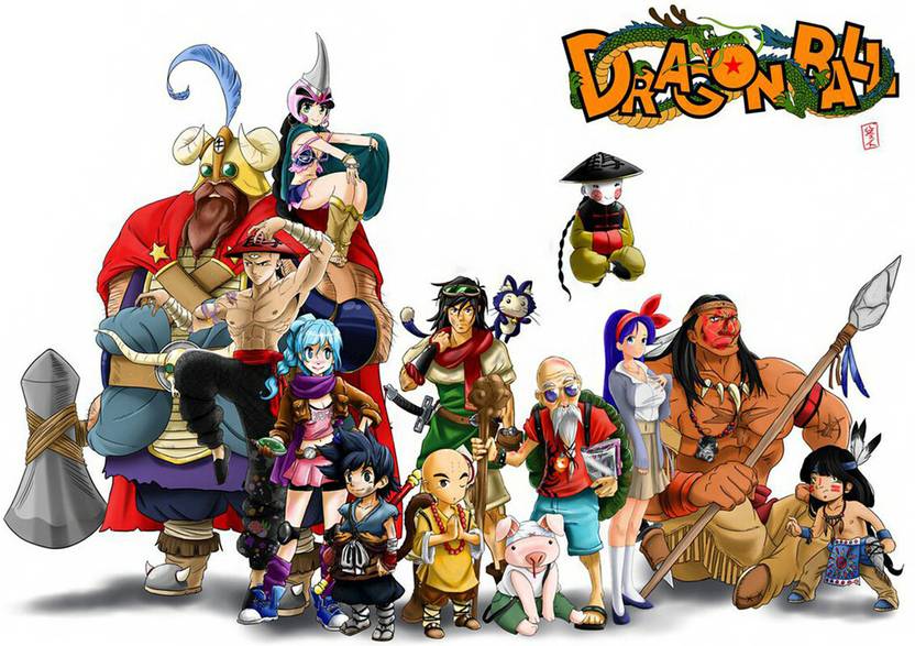 Poster Bulma Chaozu Dragon Ball Goku Gyumao Krillin Oolong Yamcha sl ...