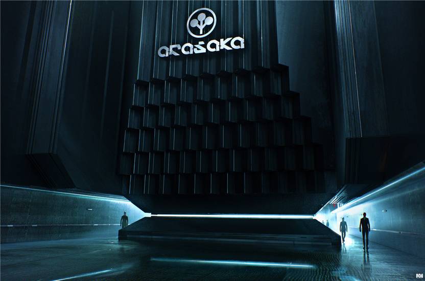 Cyberpunk 2077 Arasaka Tower Poster 18 x 12 inch 300 GSM Paper Print ...