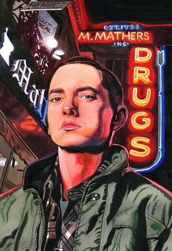 Poster Eminem sl-12880 (Wall Poster, 13x19 Inches, Matte Paper ...