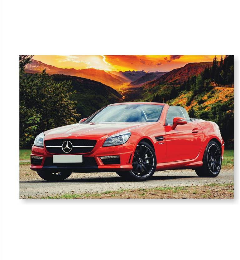 SR Creative Craft Car Wall Poster for Entrance/Living Room/Office/Hall ...