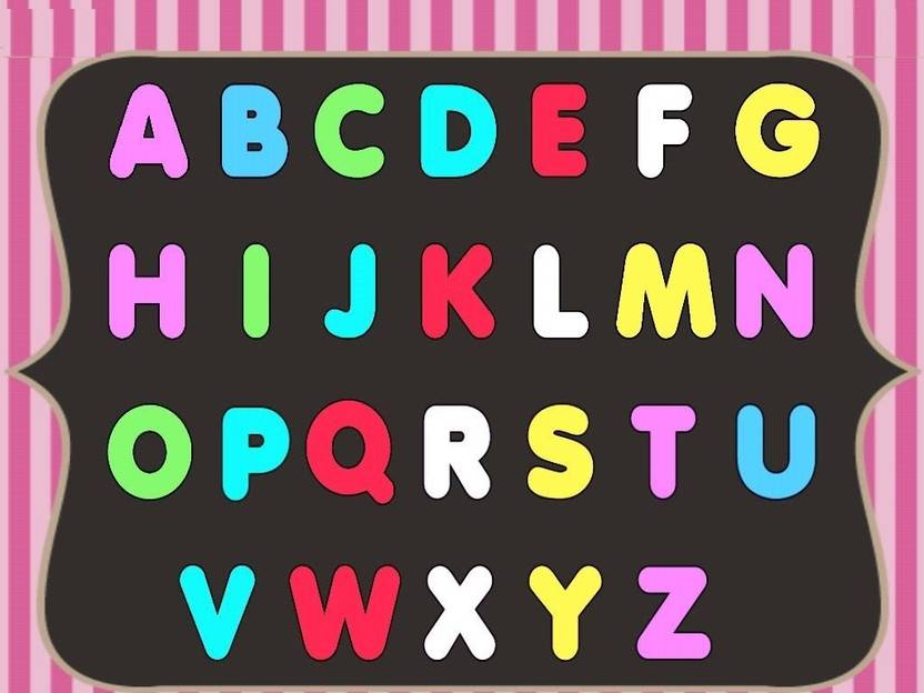 Abcd alphabet chart Poster Multicolor Photo Paper Print Poster ...