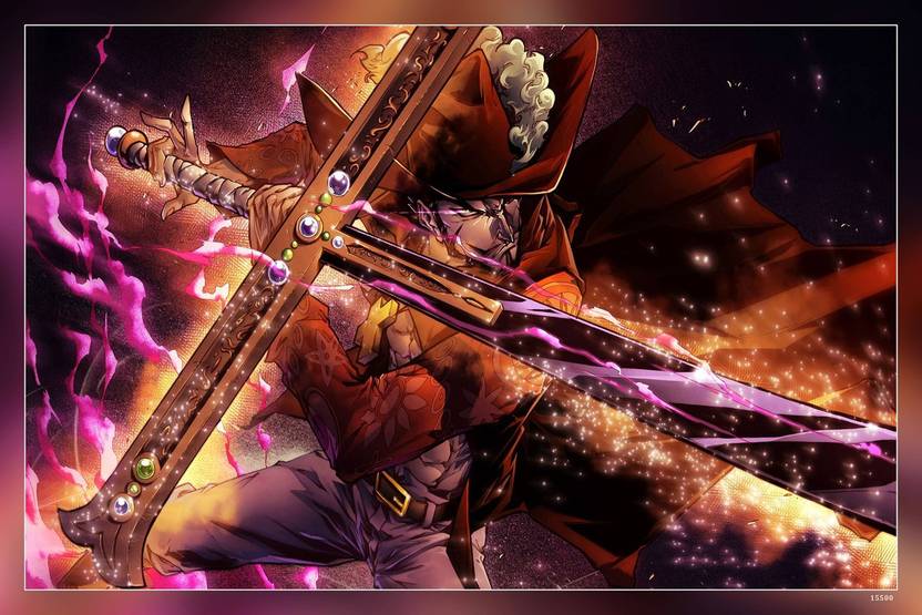 One Piece Dracule Mihawk Matte Finish Poster P-15500 Paper Print ...