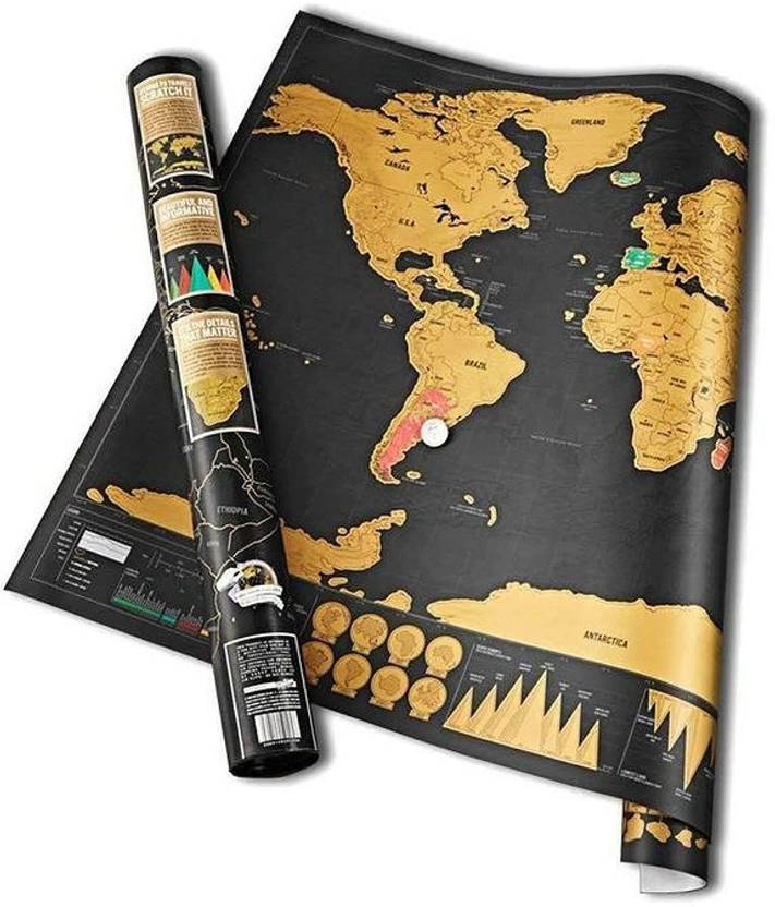 Scratch Off Map Interactive Vacation Poster Scratch Off Map Interactive ...