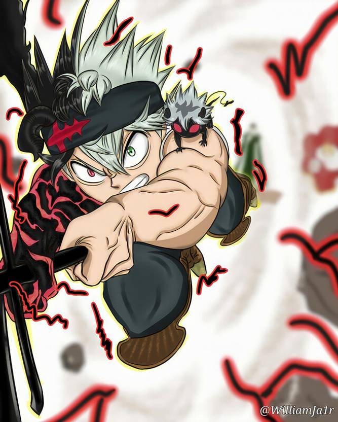 Black Clover Asta Anime Hd Matte Finish Poster Paper Print - Animation ...