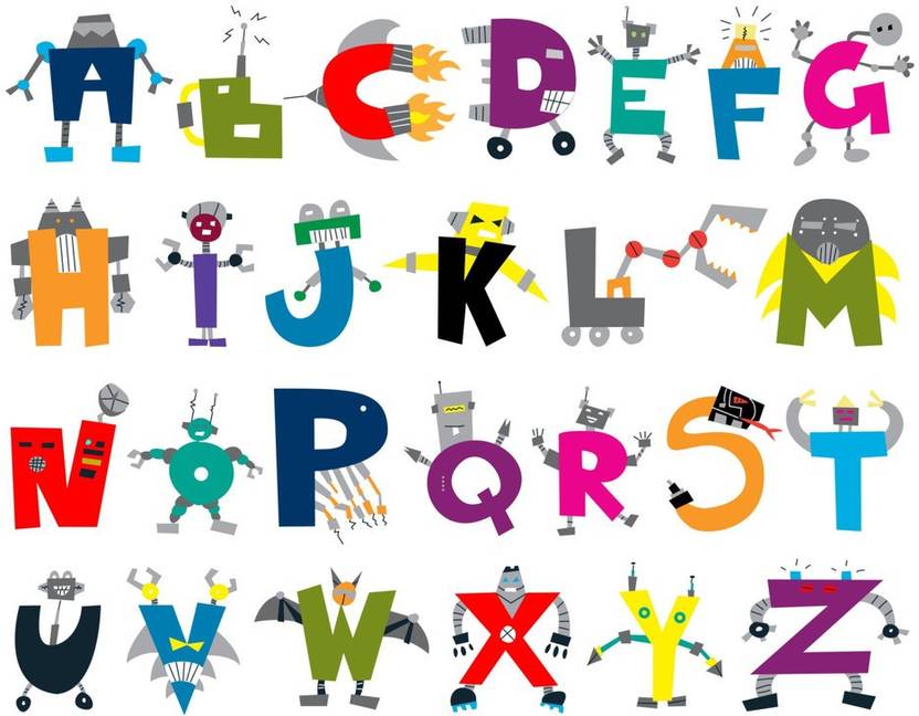 Abcd alphabet chart Poster Multicolor Photo Paper Print Poster ...
