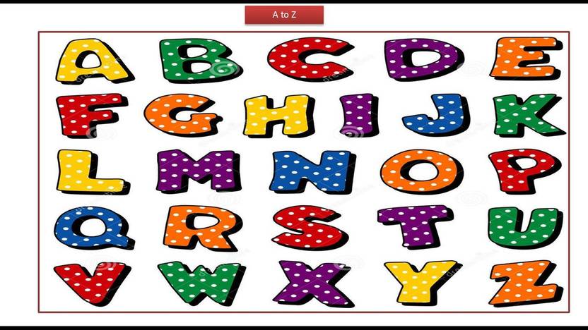 Abcd alphabet chart Poster Multicolor Photo Paper Print Poster ...