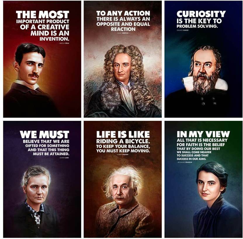 Great Scientist (Newton, Albert Einstein, Rosalind, Tesla, Galileo ...