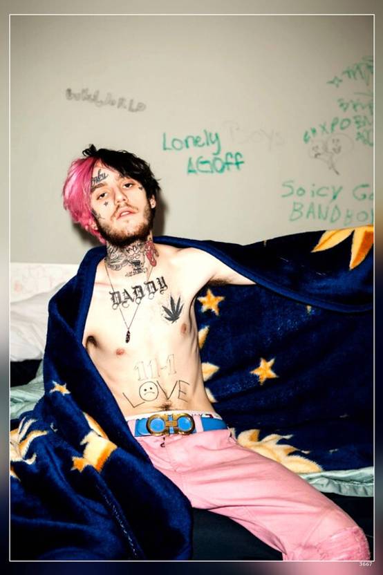 Emo Rap Lil Peep Music Matte Finish Poster Paper Print - Animation ...
