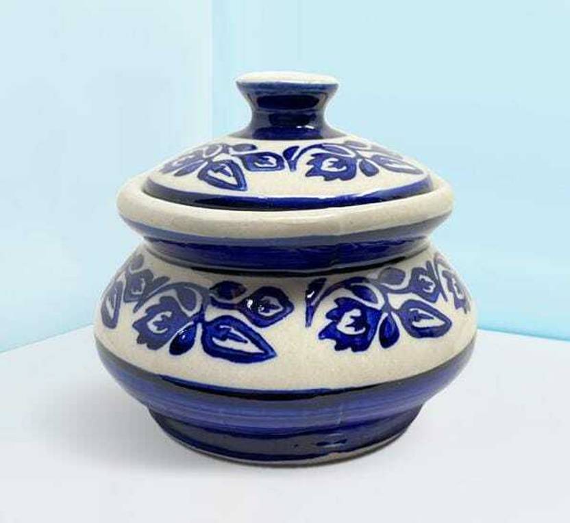 Your Local Store Blue Ming Handi with lid Biryani Bowl Curd Setter ...