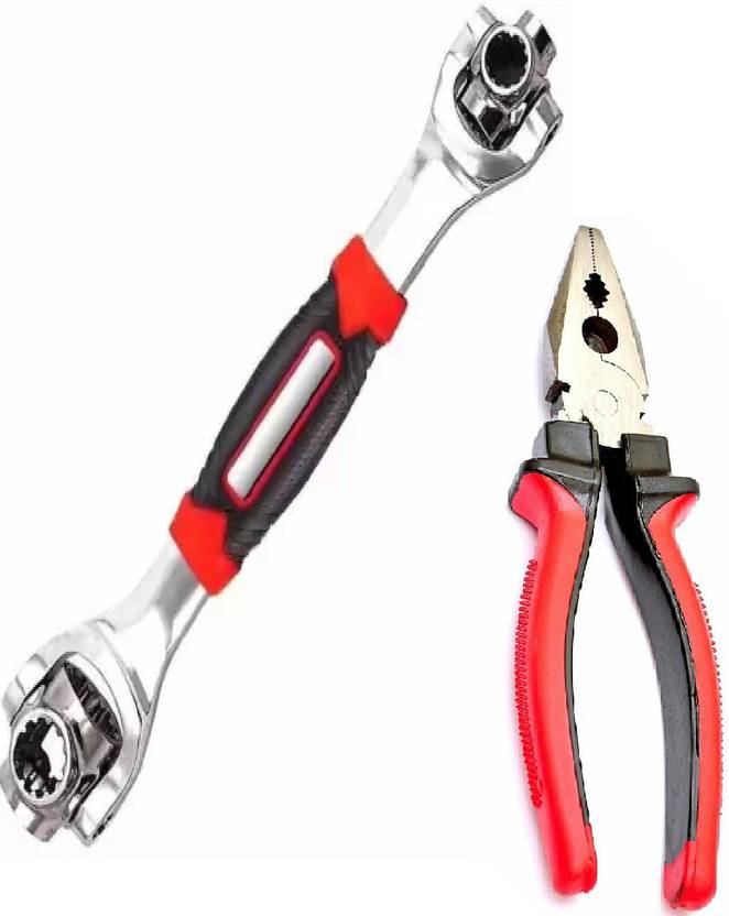 vyas Multifunction 48 in 1 double sided socket tiger wrench and linemen ...