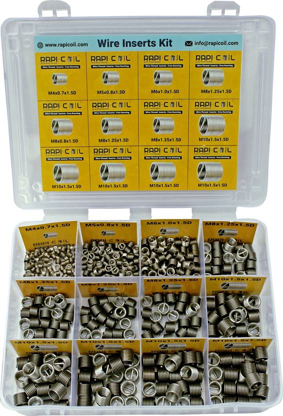 Rapi-Coil RAPI-COIL® 500Pcs 304 Stainless Steel-M4 M5 M6 M8 M10 Wire ...