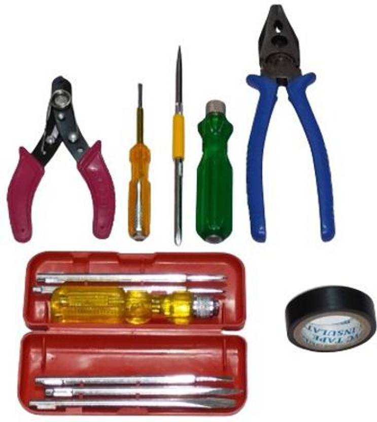 Voltron Combo 6"Wire Cutter|Piler|Line Tester|Electric Tape|2 in 1 ...