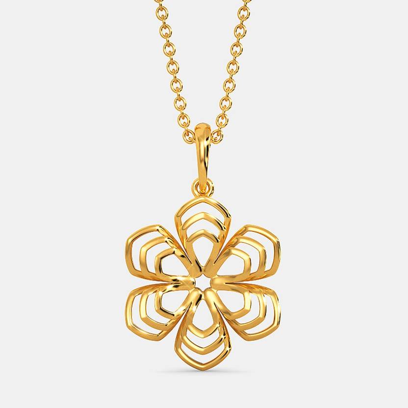 Melorra Fleurs Trippées Gold Pendant 18kt Yellow Gold Pendant Price in ...