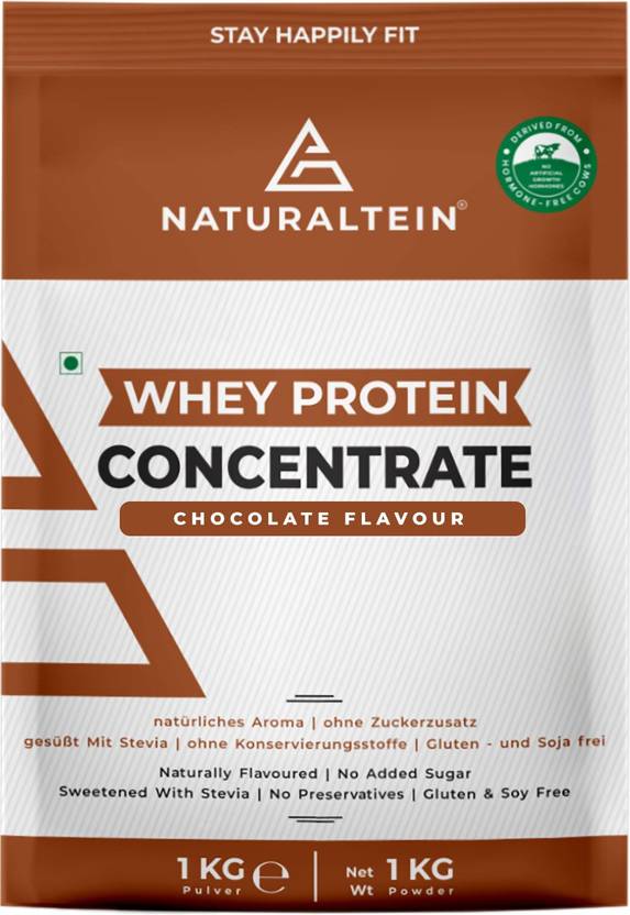 NATURALTEIN 100% Whey Protein Concentrate Chocolate - 1 kg Whey Protein ...