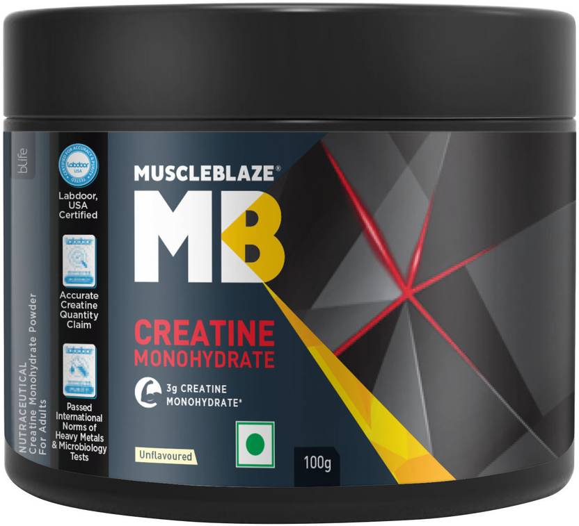 MUSCLEBLAZE Creatine Monohydrate, India's Only Labdoor USA Certified ...