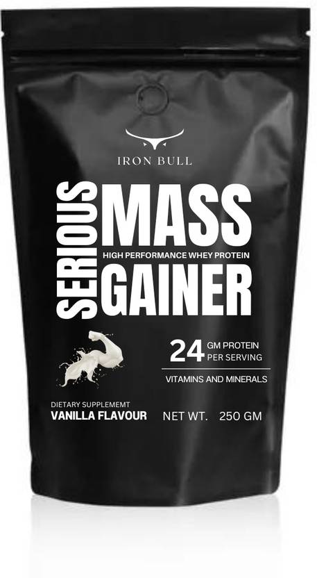 TSA iron bull whey protein for mass gaining with added vitamins and ...