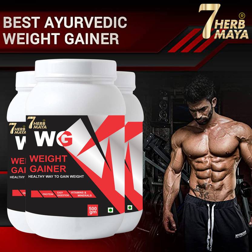7Herbmaya Weight Gain/Muscle Building Powder | Mass Gainers Powder ...