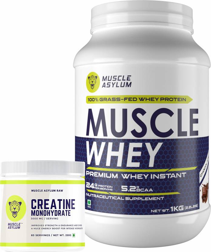 Muscle Asylum Muscle Whey 100% Whey Protein-Double Chocolate-1Kg ...