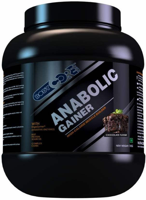 Body Core Science Anabolic Gainer 1 Kg Chocolate Fudge Weight Mass