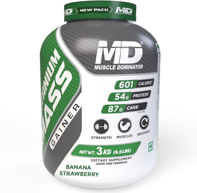Muscle Dominator Titanium Mass Gainer | For Muscle Mass Gain | 54g ...