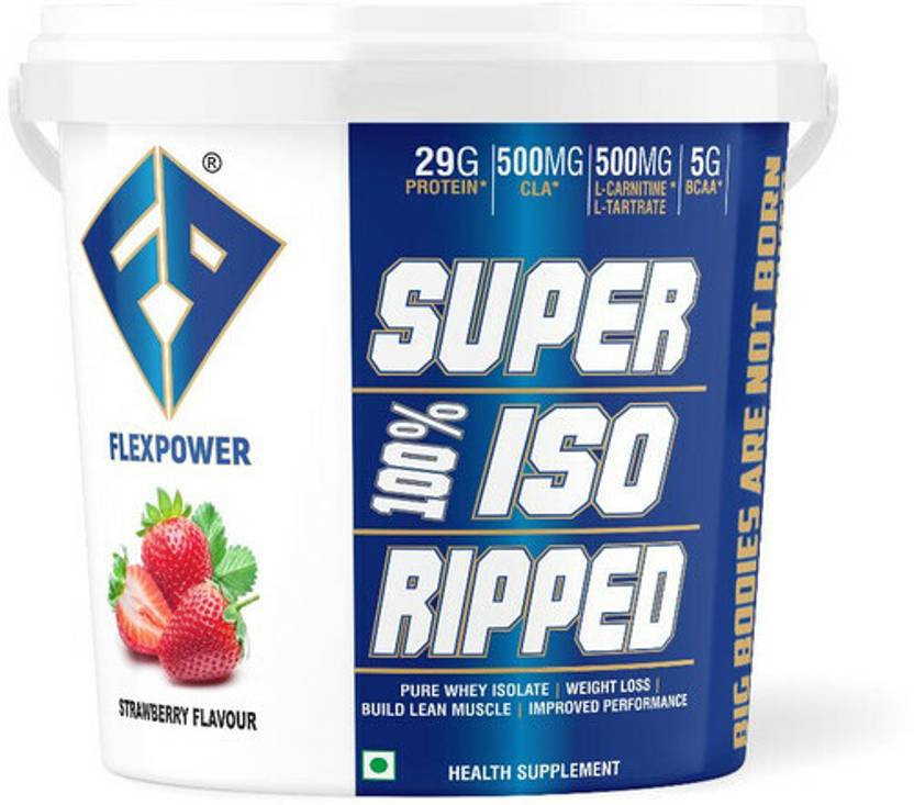 FLEXPOWER SUPER 100% ISO RIPPED GOLD 4KG Whey Protein Price in India ...