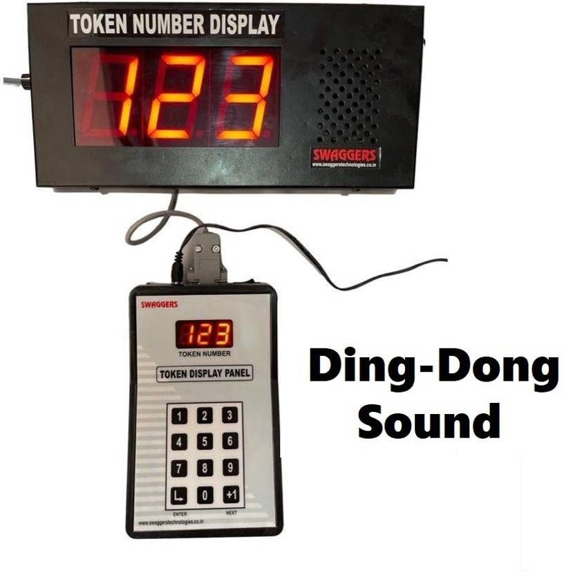 DRMS STORE Token Display System With Ding -Dong Bell For Hospital ...