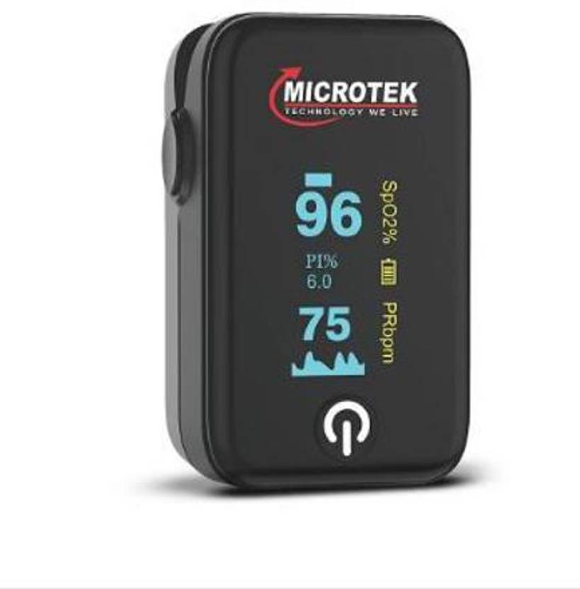 Microtek Pulse Oximeter Perfusion Index, Pulse Strength ,Saturation ...