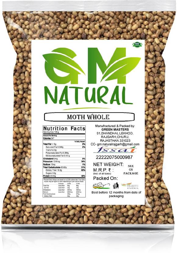 GM NATURAL Mot Matki (Whole) Price in India - Buy GM NATURAL Mot Matki ...