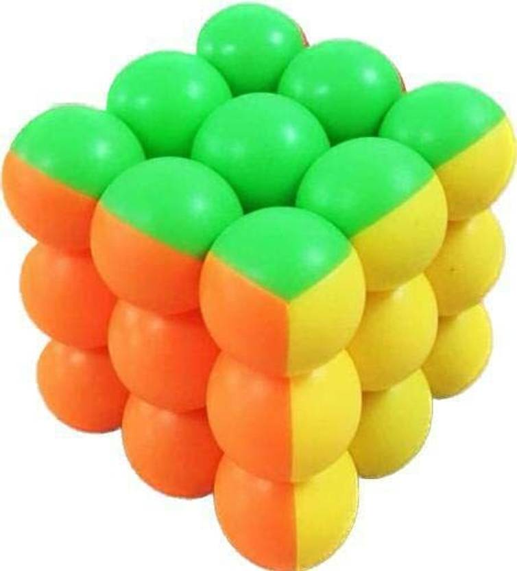 LDB ENTERPRISE Bubble Cube High Speed Ultra Smooth Round Ball 3x3x3 ...