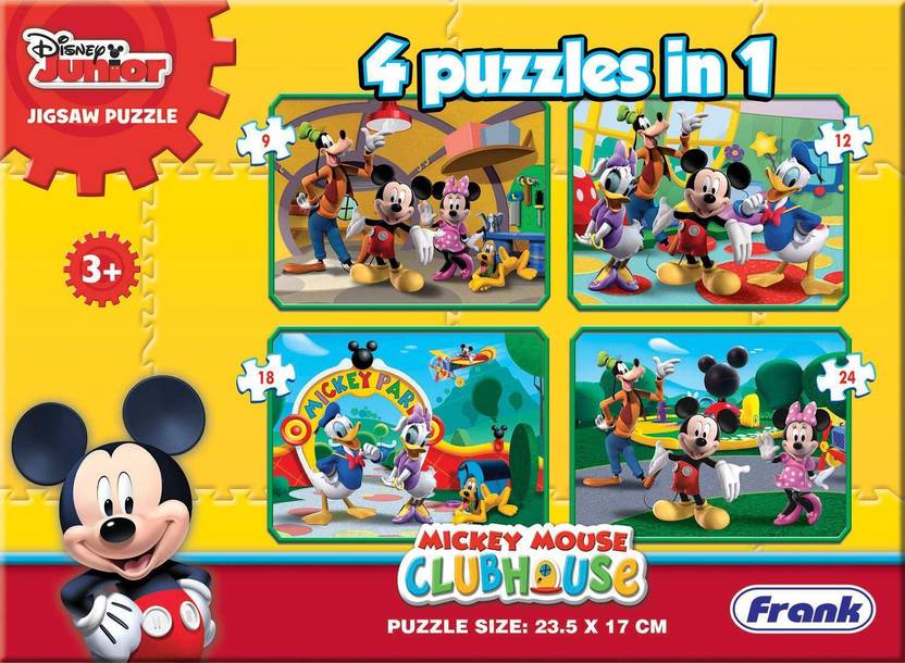 Frank Disney Mickey Mouse Clubhouse 4 in 1 Jigsaw Puzzles - Disney ...