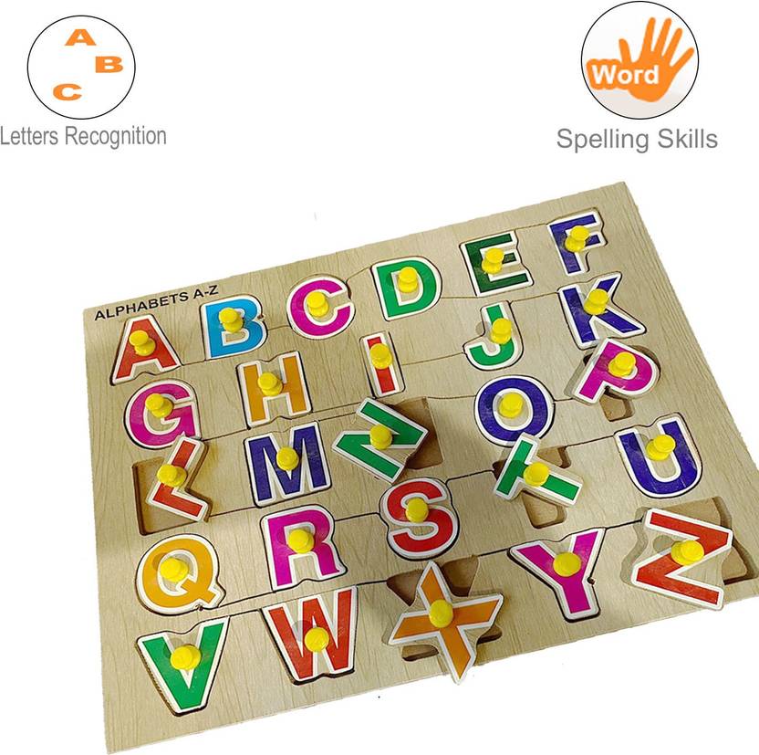 Poktum Best ABCD Blocks for Kids 3 Years Alphabets for Kids Learning ...