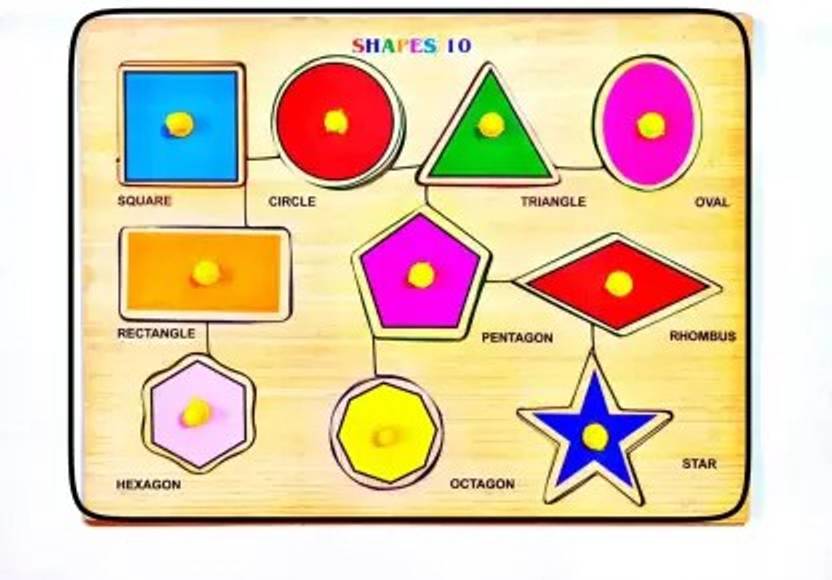 blue seed Pegboard Puzzle Geometric Shape Puzzles Learning Toys Sorting ...