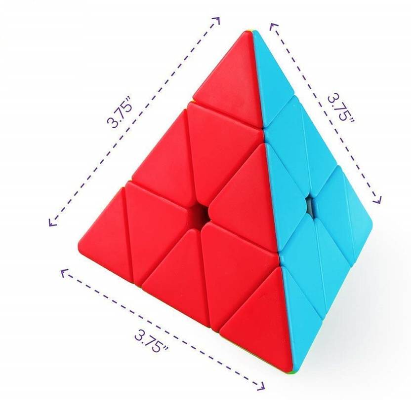 11D Pyramid Cube 3x3 High Speed Stickerless Triangle Cube - Pyramid ...