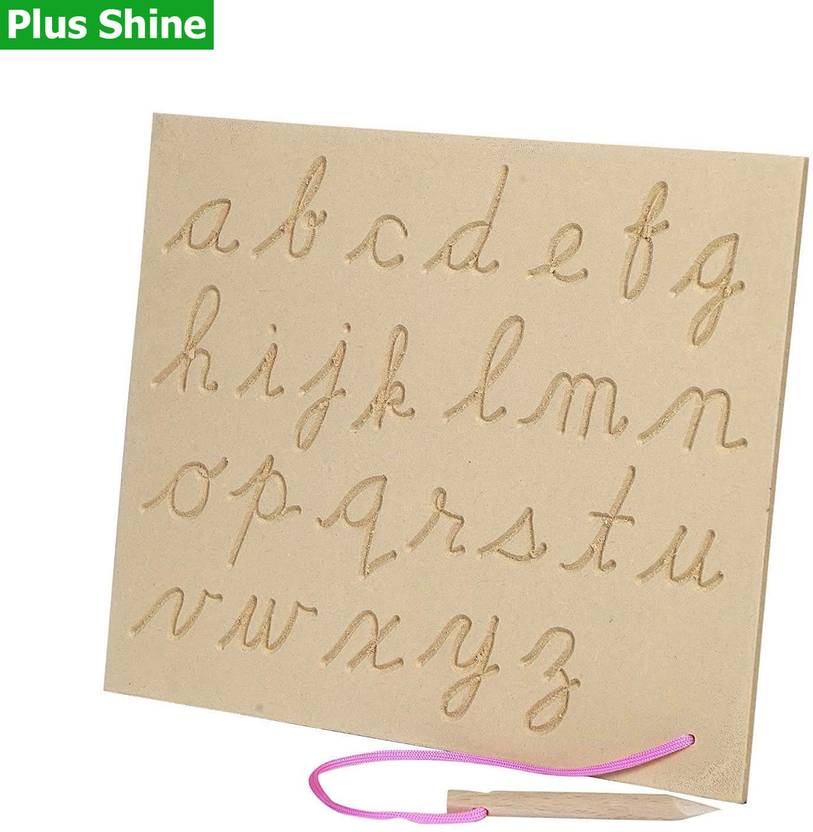 Plus Shine Small Cursive abc Tracing Board Learning Puzzle Alphabet ...