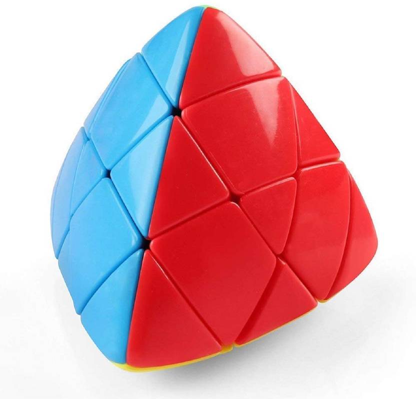AZEENA Curved Pyraminx Pyramid Cube For Kids And Adults | High Speed Stickerless Cubes - Curved ...