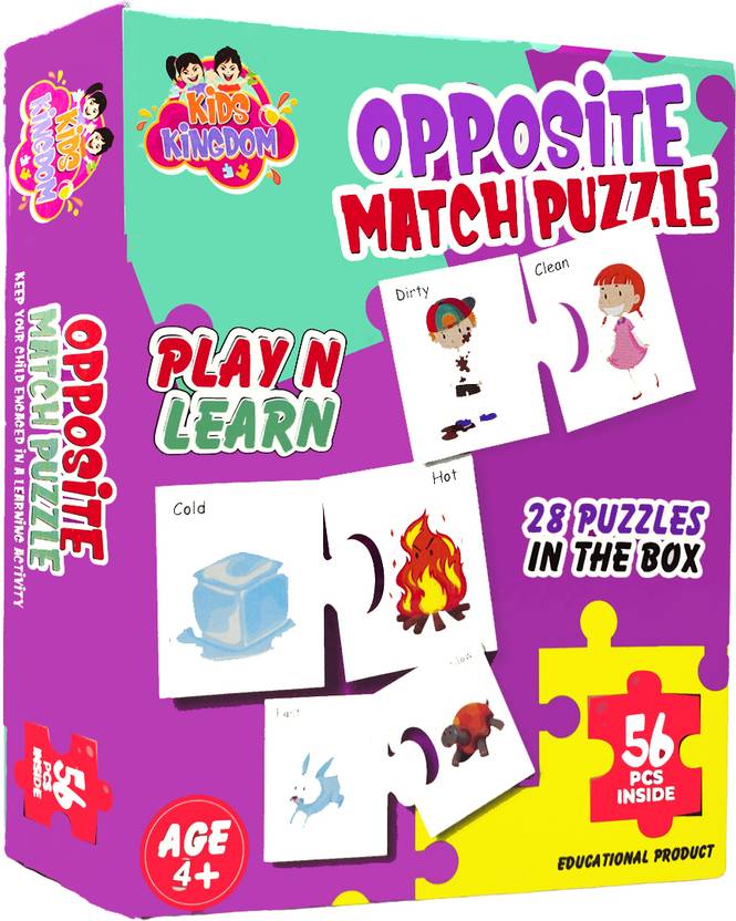 kids kingdom Opposite Match Jigsaw Big Size Puzzle Set of 56 pec For ...