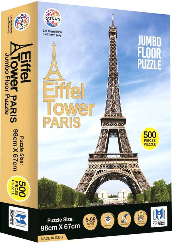 KIDOS EIFFEL TOWER PARIS JUMBO FLOOR PUZZLE - EIFFEL TOWER PARIS JUMBO ...