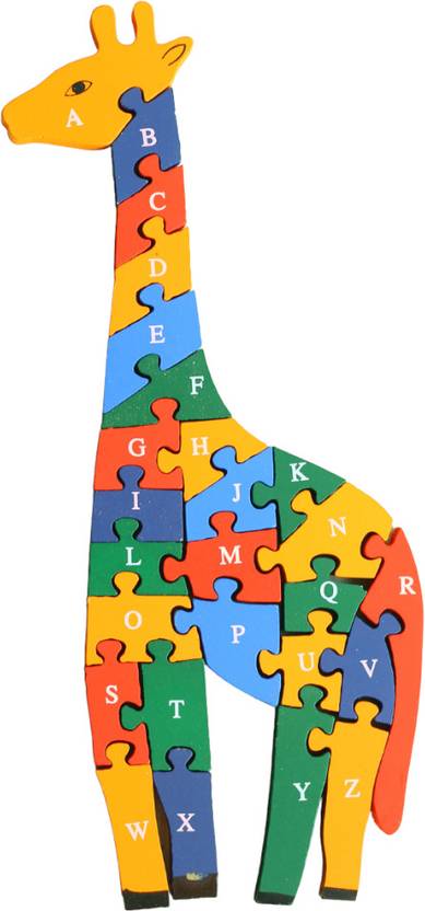 Clayoplay Giraffe Alphabets & Number Puzzle - Giraffe Alphabets ...