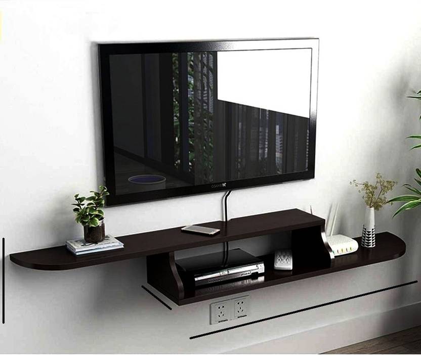 forex max handicrafts Curve Shape Wall Mounted TV Unit Stand TV Cabinet ...