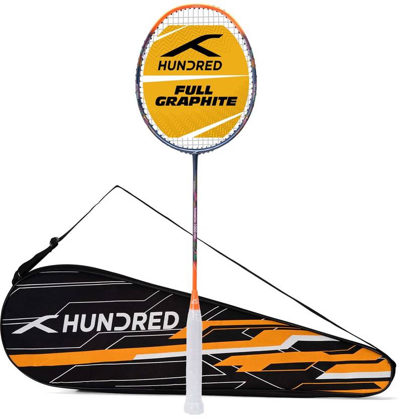 Hundred Powertek 1000 Pro Complete Graphite Racket Orange Strung ...
